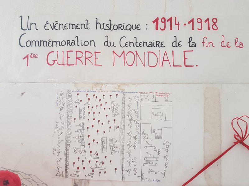 Commémoration du centenaire de la fin de la première guerre mondiale ...