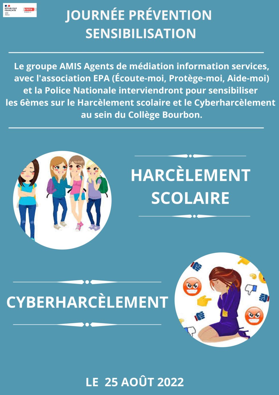Journée de prévention contre le harcèlement | Collège de Bourbon