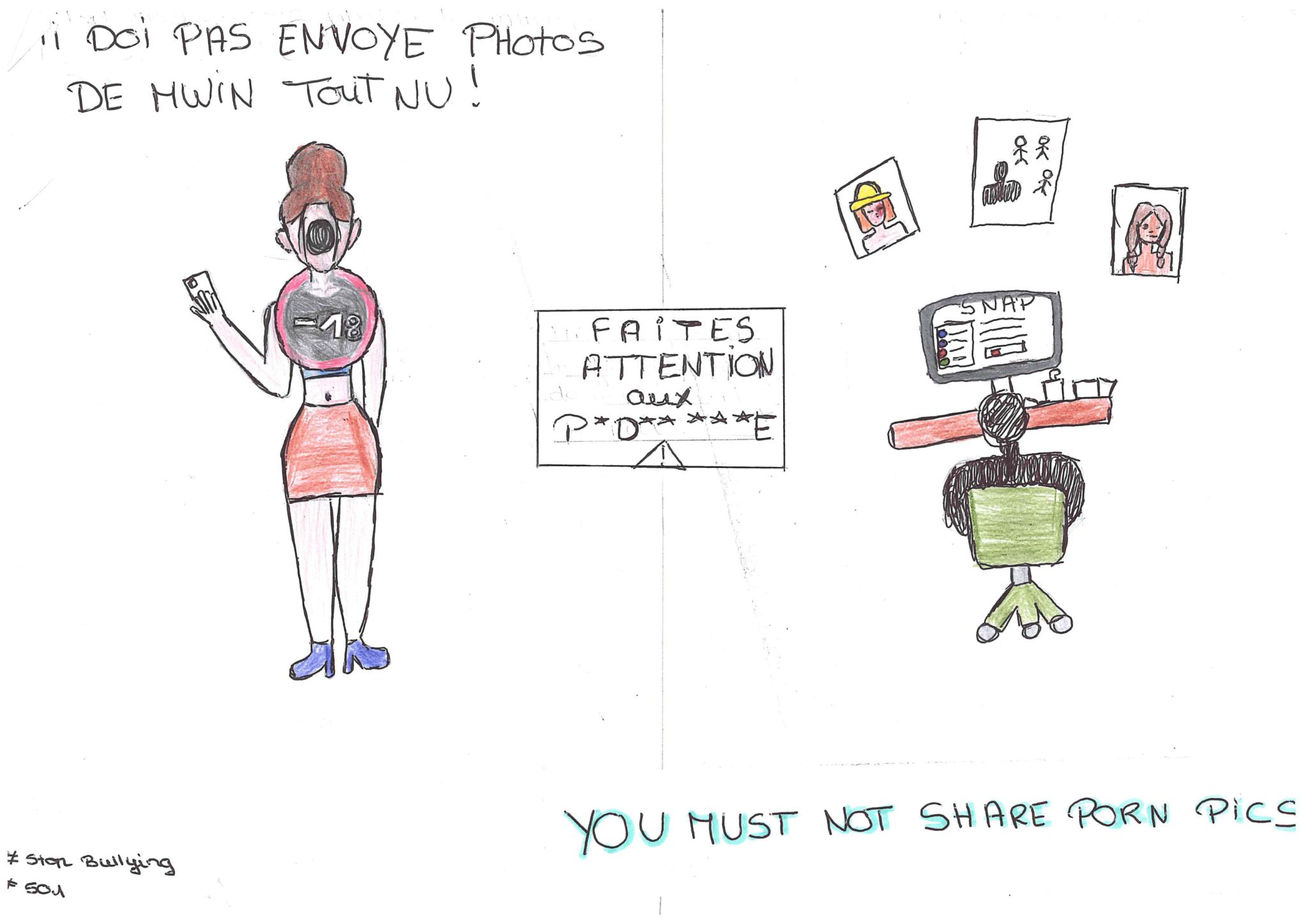 Affiches pour la lutte contre le cyber-harcèlement – par la classe de ...