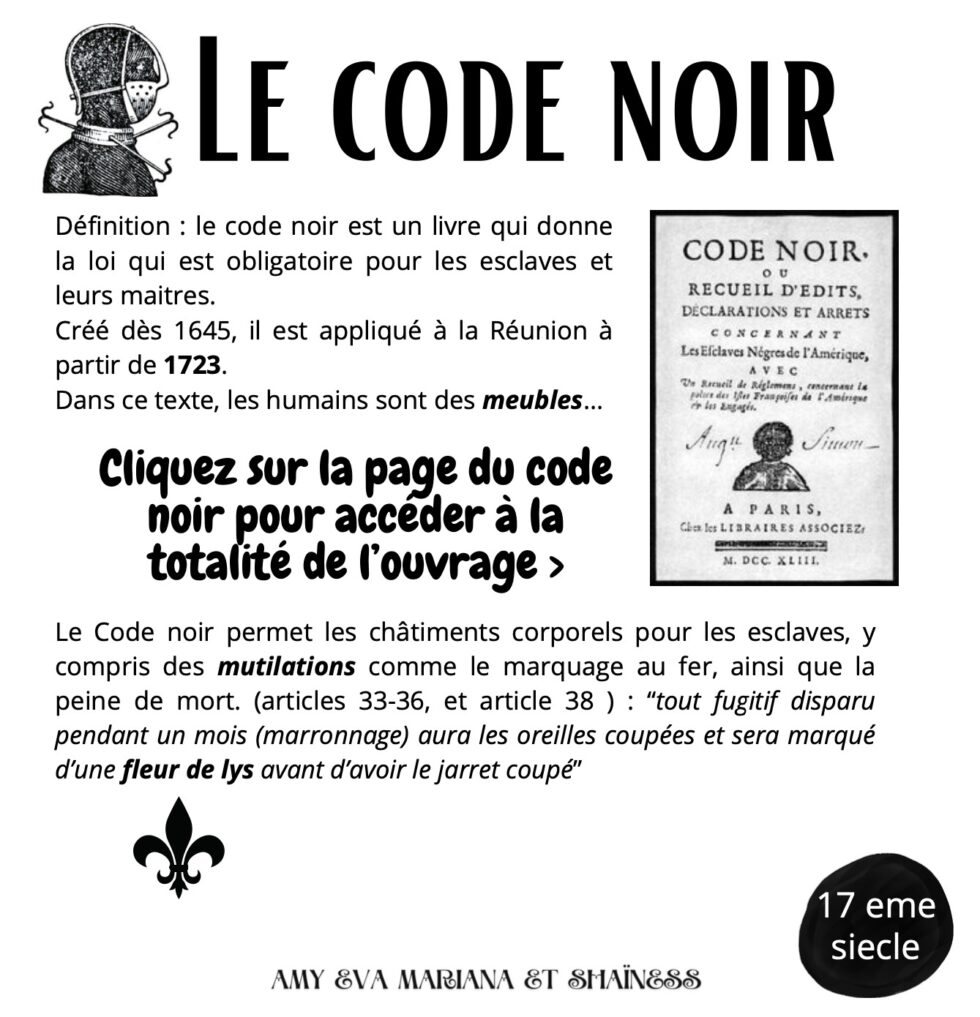 …le Code Noir | Jules REYDELLET