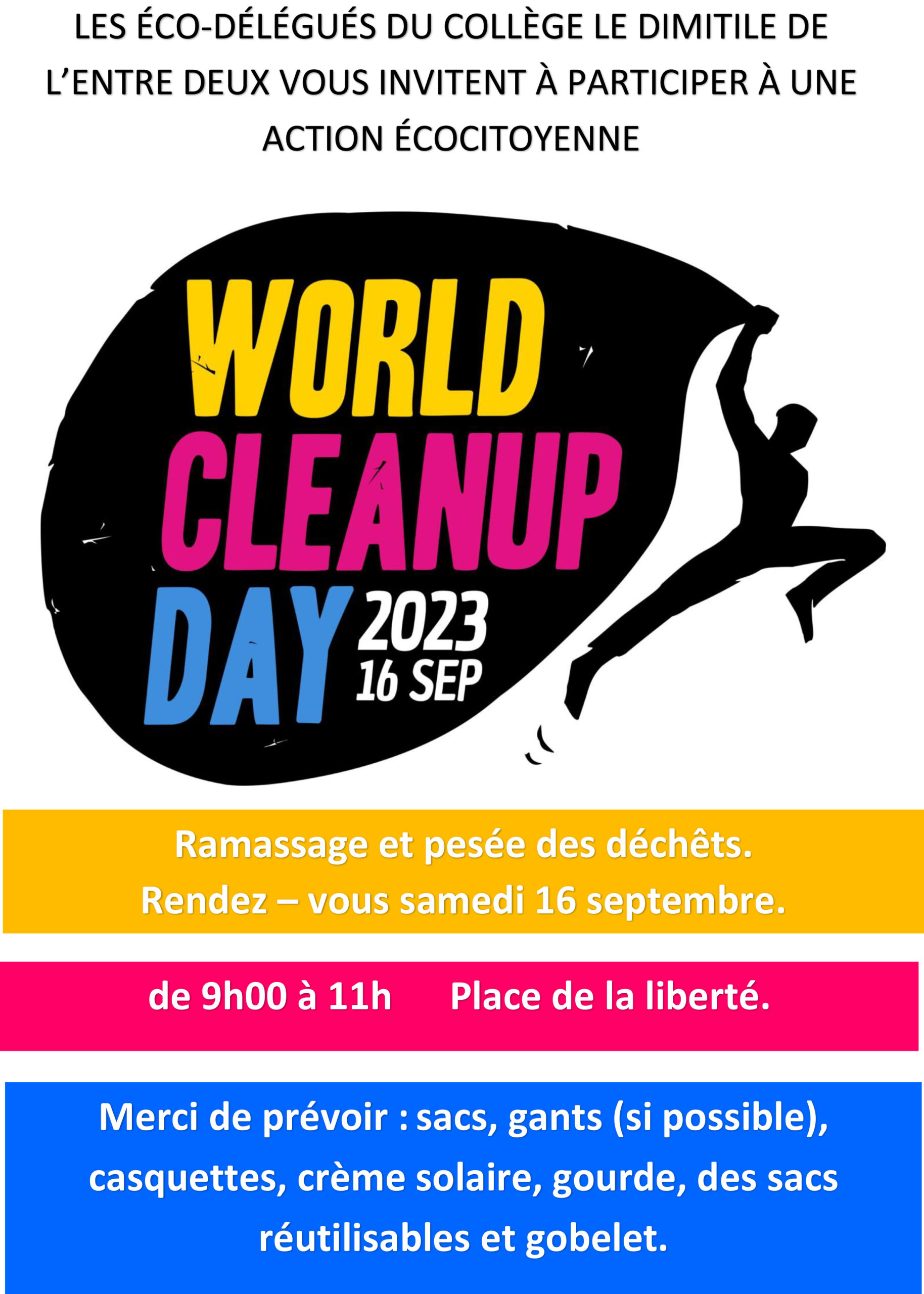 Clean Up Day (septembre 2023) – Collège Capitaine Dimitile