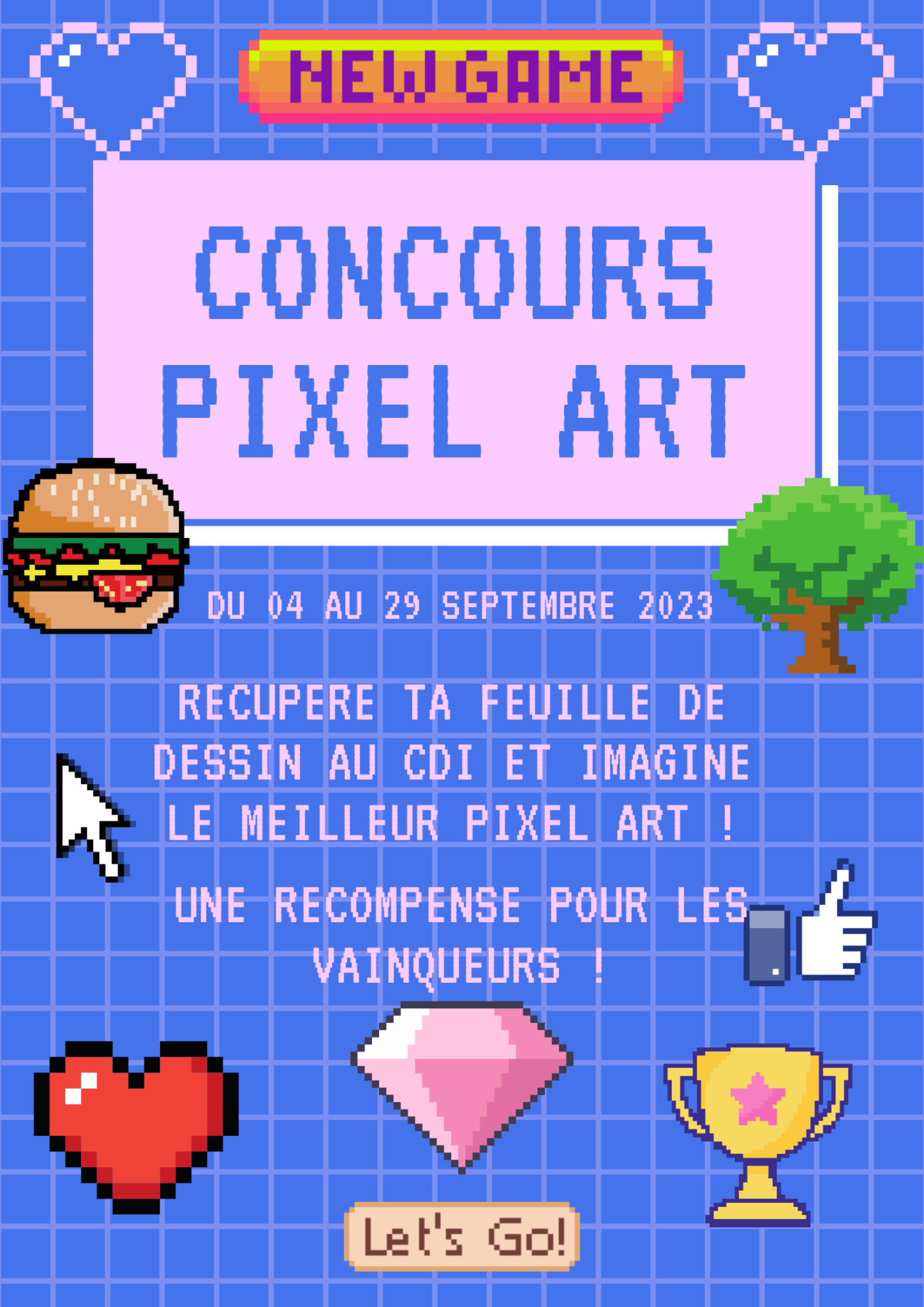 Concours au CDI : Pixel Art – Collège Paul Hermann