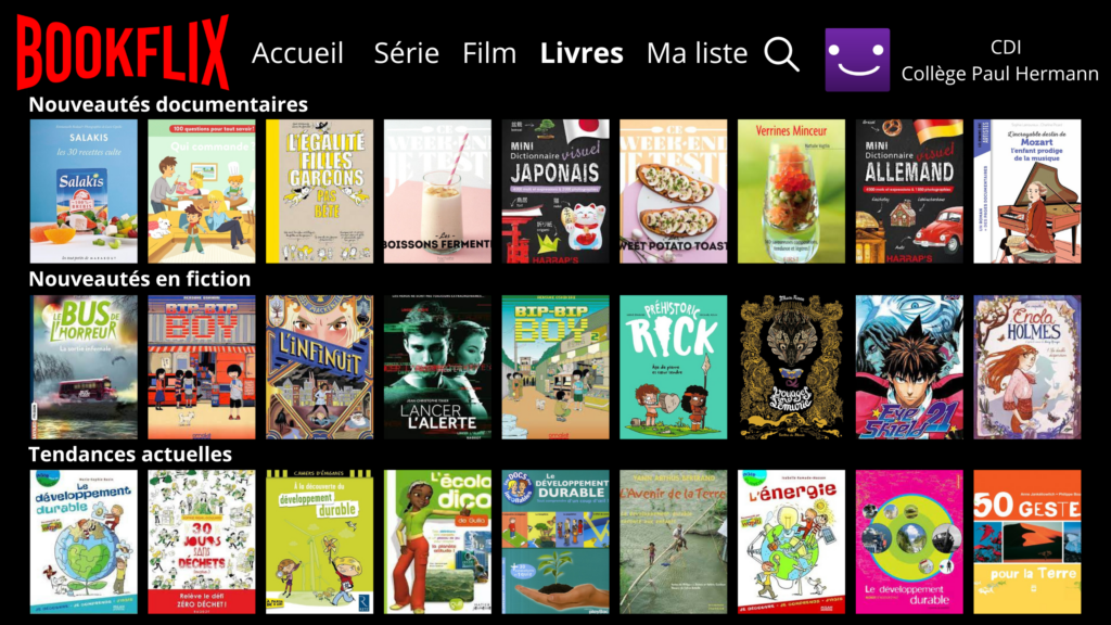 BOOKFLIX – Collège Paul Hermann