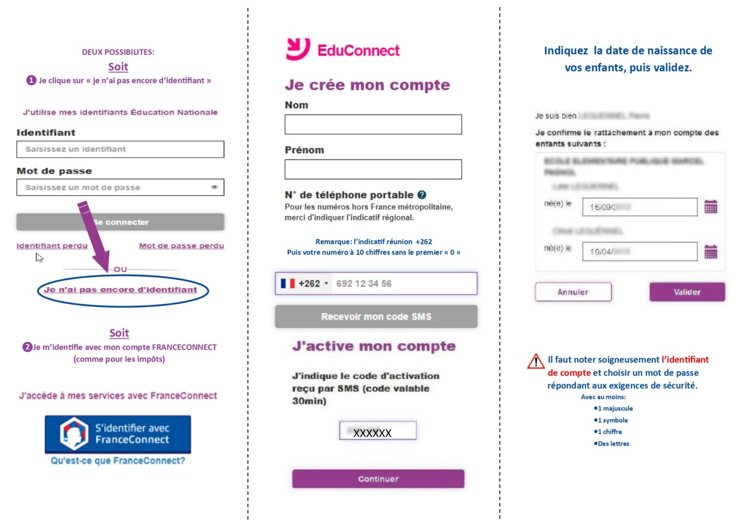 EDUCONNECT – Collège Pointe des Châteaux