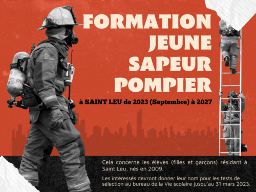 Formation Jeune Sapeur Pompier – Collège Pointe des Châteaux