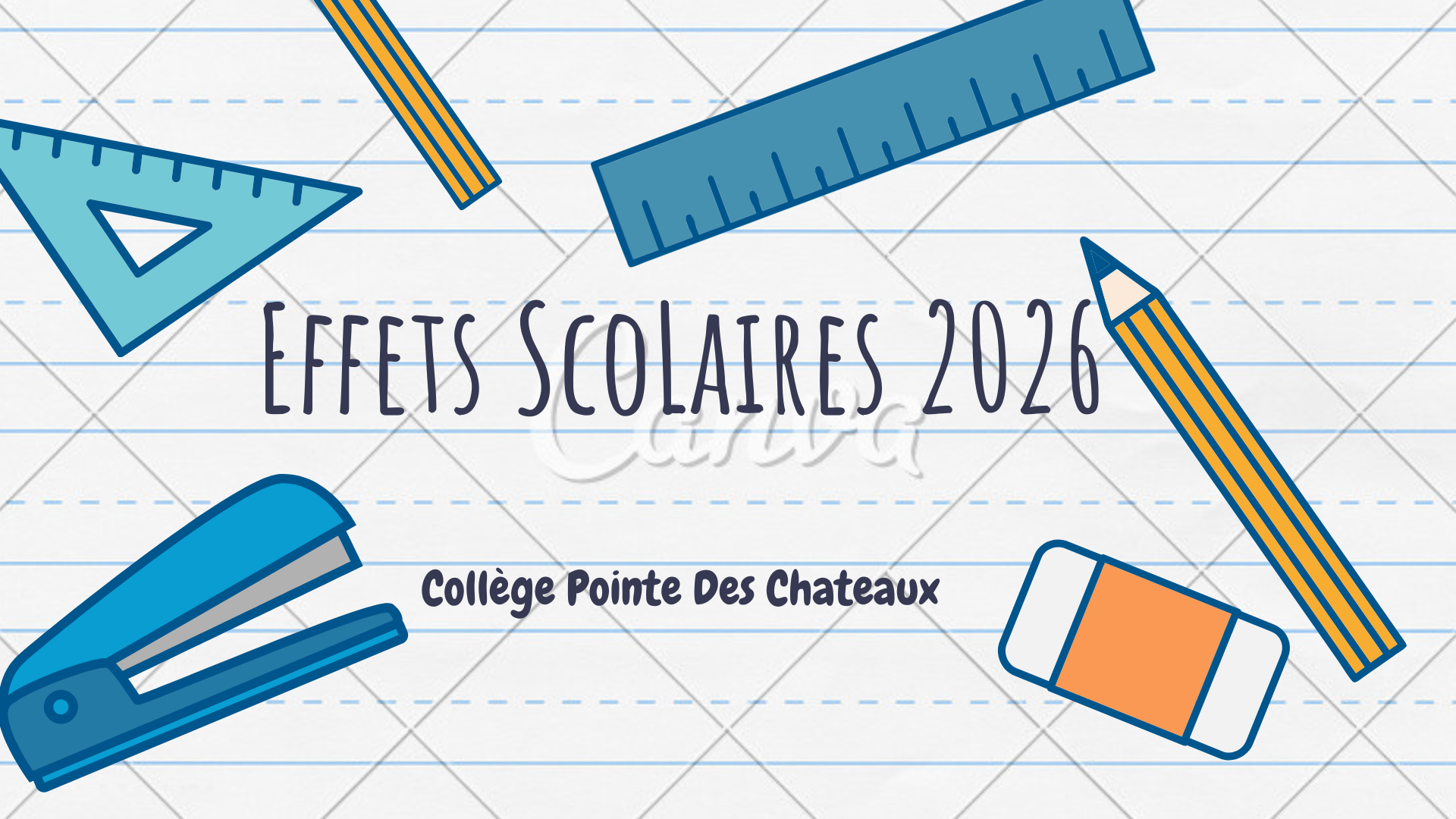 Rentrée 2026 liste Matériel – Collège Pointe des Châteaux