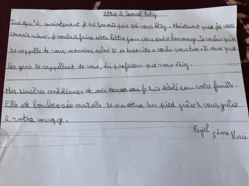 SEGPA: rendons hommage à SAMUEL PATY