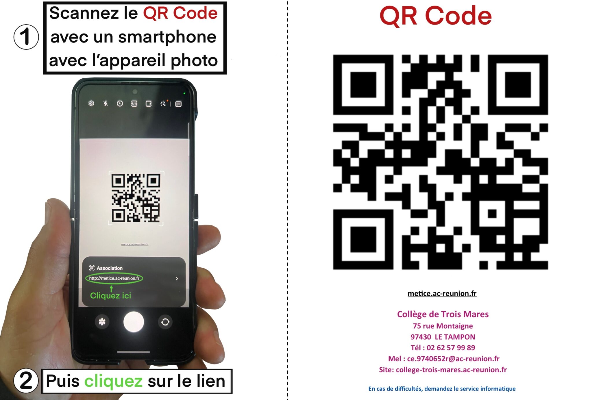 ENT MÉTICE – Collège de Trois Mares