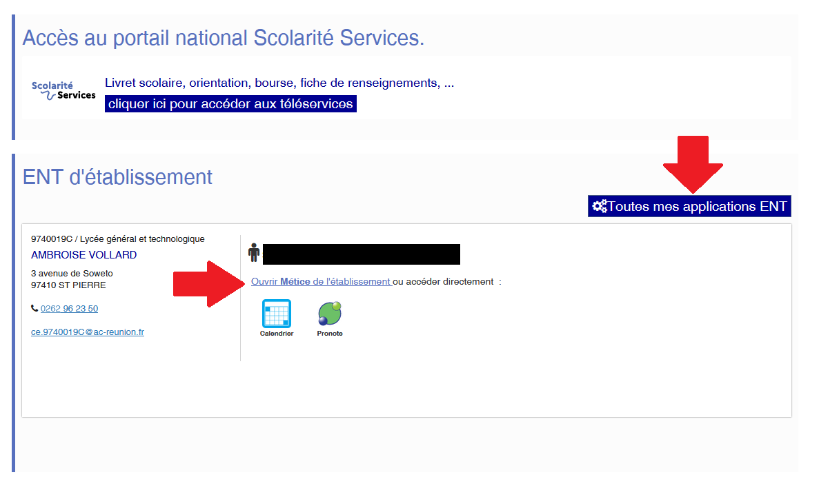 TUTO pour accéder à métice depuis educonnect – Lycée Ambroise Vollard