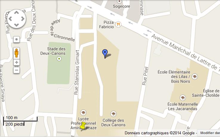 Carte google lycée – Lycée Professionnel Amiral Lacaze