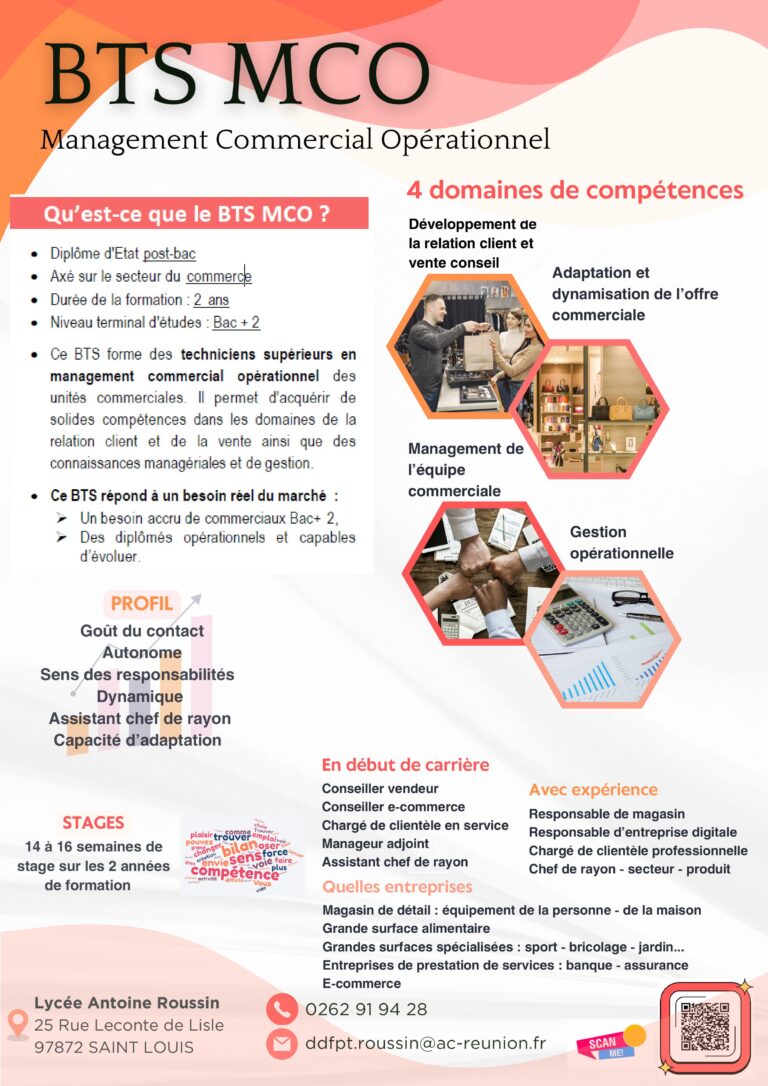 Le BTS MCO – la brochure