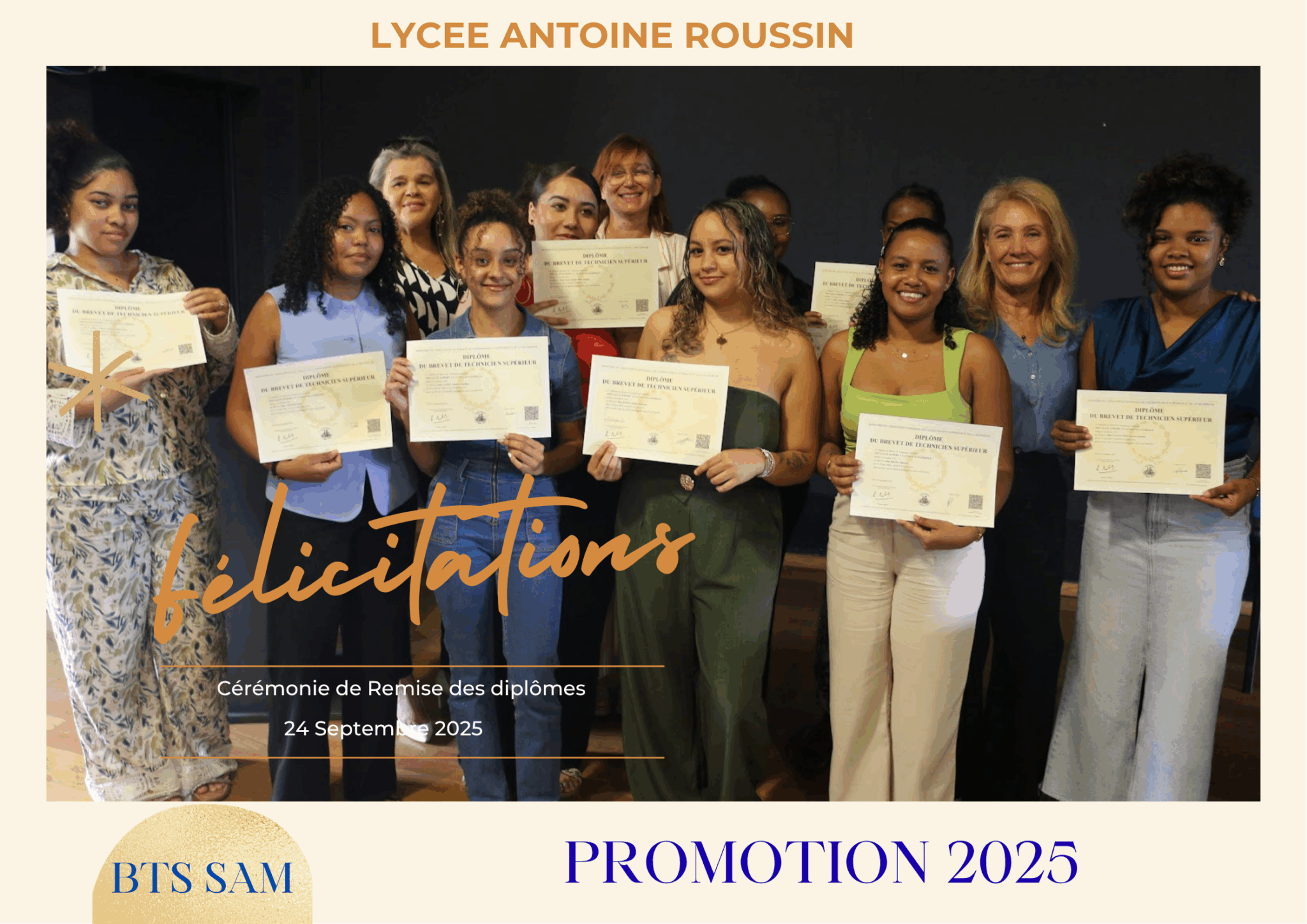 BTS SAM – Cérémonie de remise de diplômes