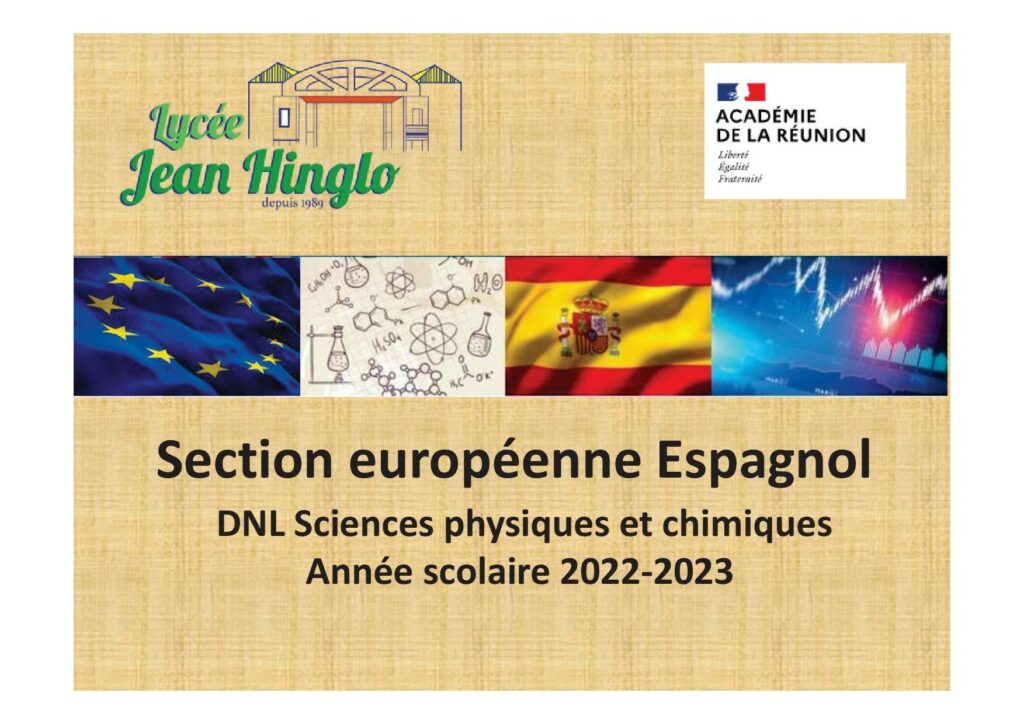 Section Euro Espagnol rentrée 2022 | Lycée Jean Hinglo