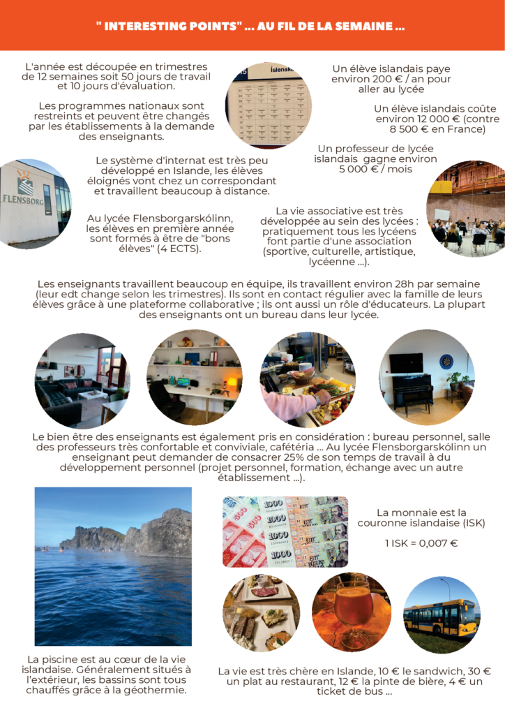 Mobilité Erasmus+: cours structuré en Islande | Lycée Jean Hinglo