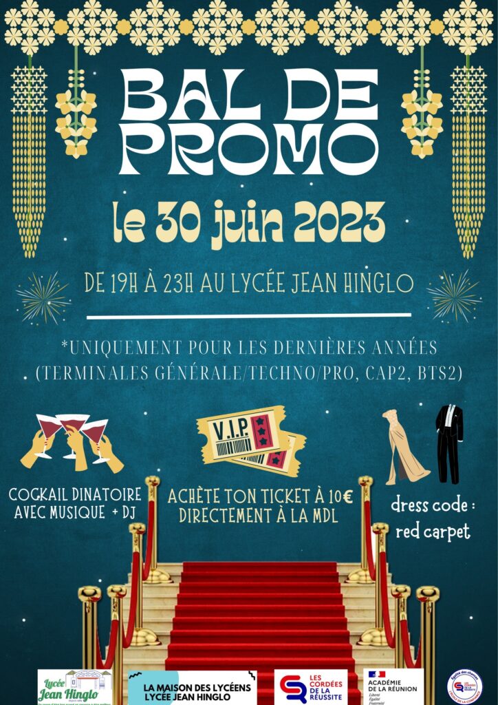 Bal de Promo 2023 | Lycée Jean Hinglo