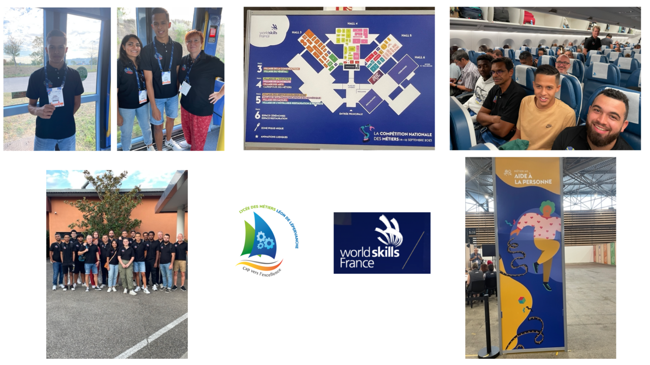 COMPETITION NATIONALE DES METIERS LYON 2023 | Lycée Professionnel Léon de Lépervanche