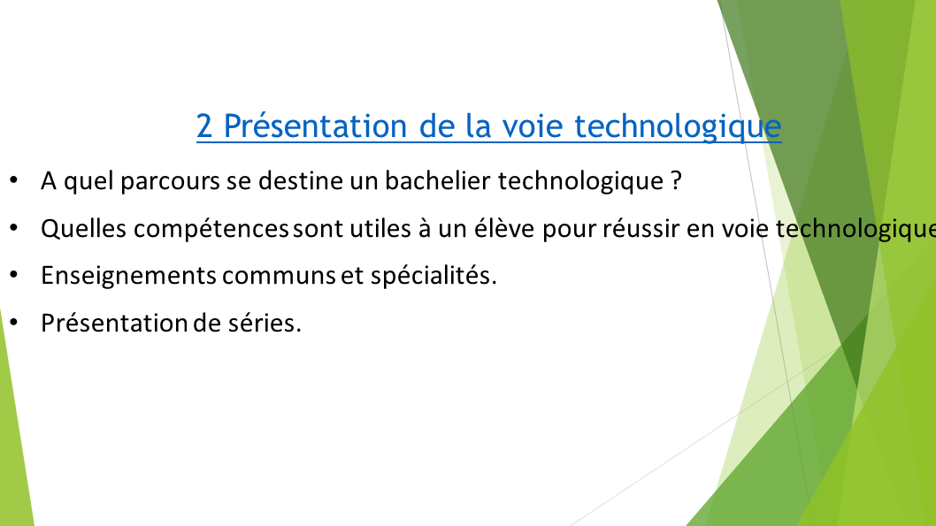 Présentation de la voie Technologique – Lycée Pierre Lagourgue