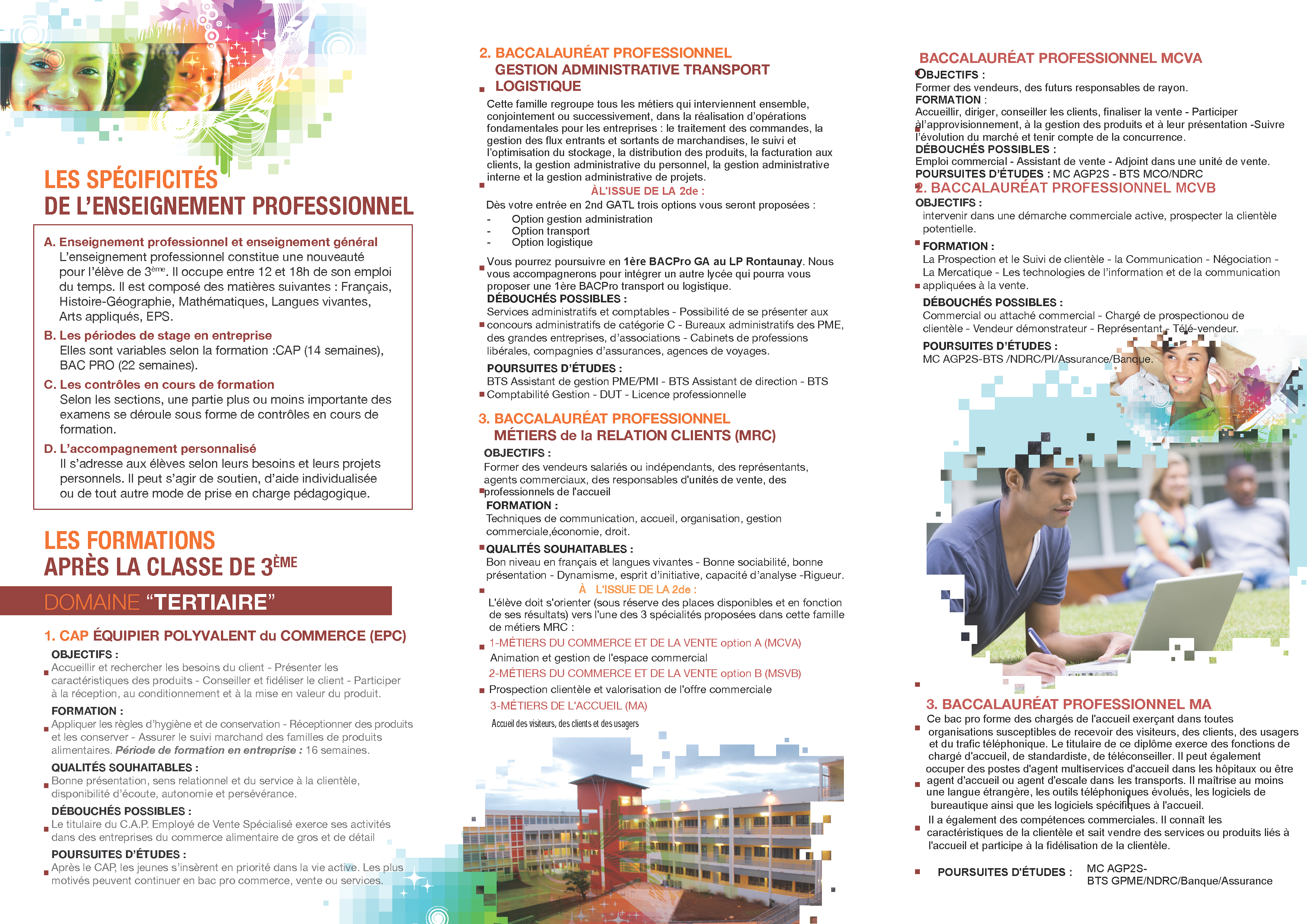 Les offres de formations | LYCEE PROFESSIONNEL JULIEN DE RONTAUNAY