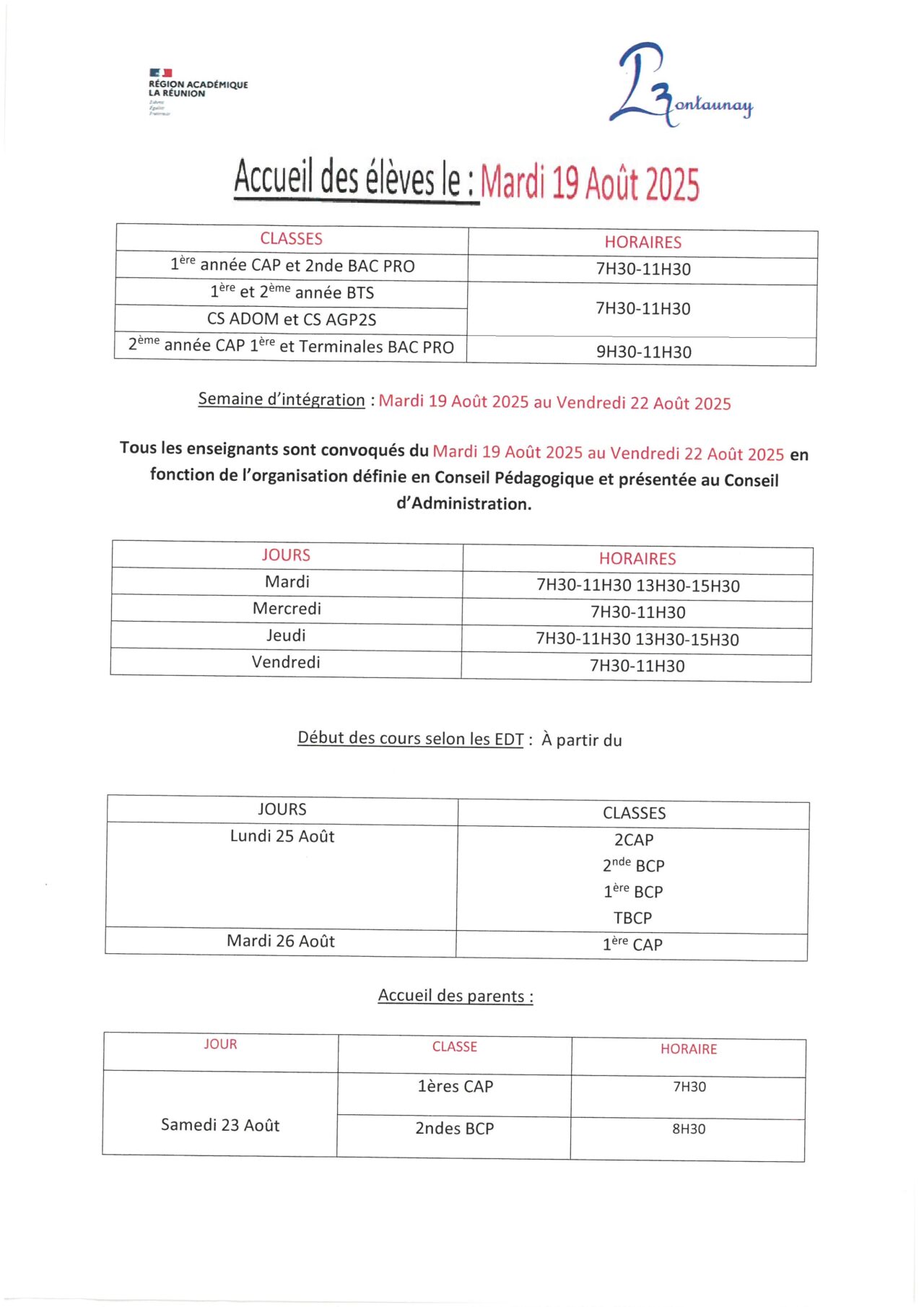 LYCEE PROFESSIONNEL JULIEN DE RONTAUNAY